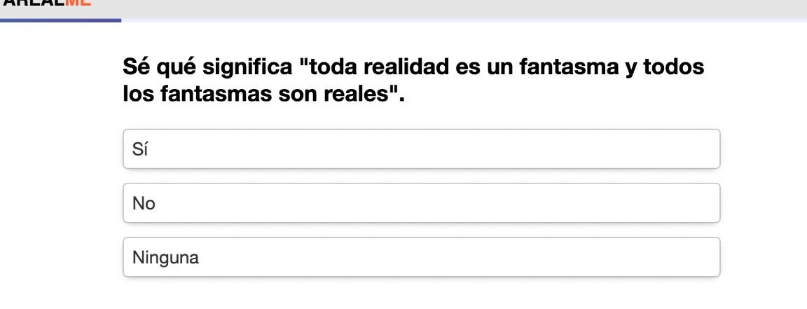 Toda realidad es un fantasma y todos los fantasmas son reales
