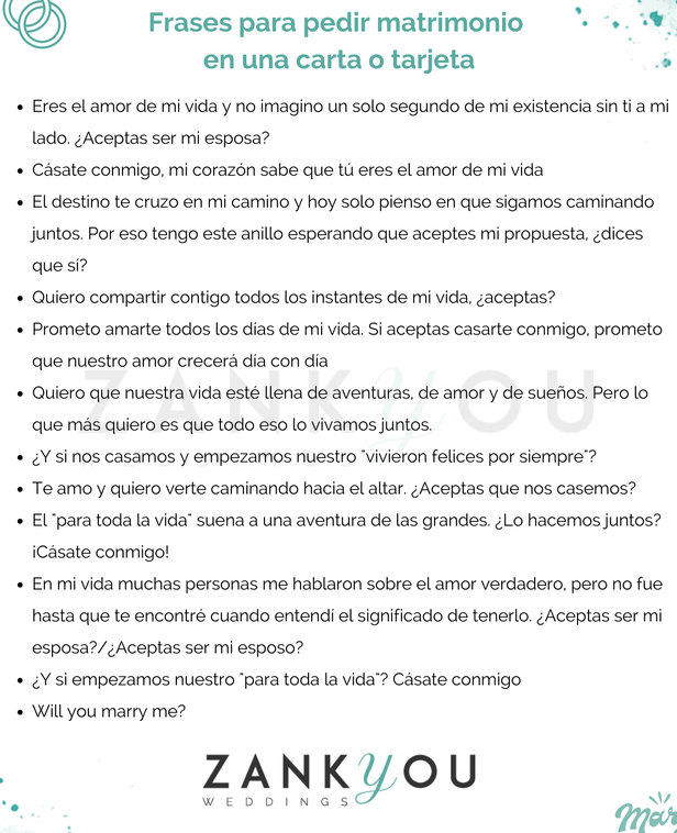 La mejor carta de amor para pedir matrimonio