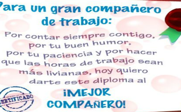 Mensajes de amor y amistad para compañeros de trabajo