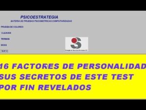 Test de personalidad con imágenes y respuestas
